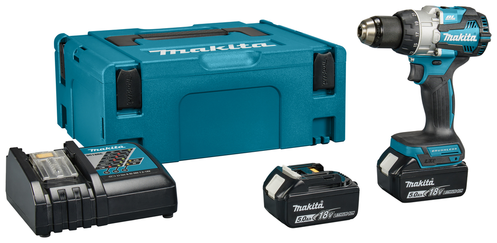 Makita DHP489RTJ - Masina de gaurit cu percutie 18V / 5Ah , 73 Nm ...
