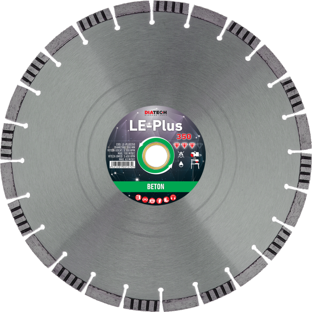 Diatech LE-Plus 350 - Disc de taiere diamantat 350mm - Fairtools.ro